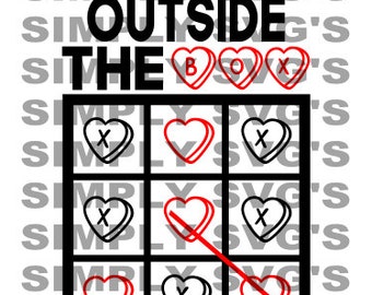 Heart tic tac toe | Etsy