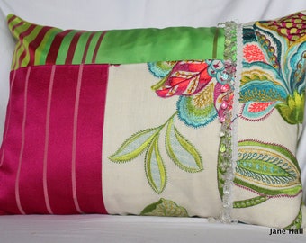 Upcycled FurnitureDecorative PillowsFabric by JaneHallDesign