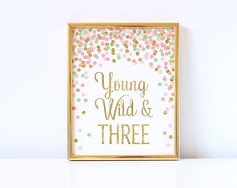 Young wild and three | Etsy