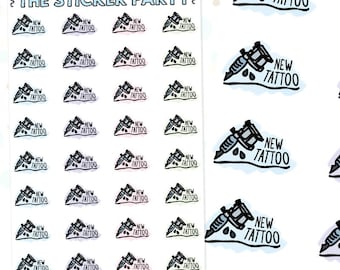 Colorful and unique hand drawn planner stickers by thestickerparty