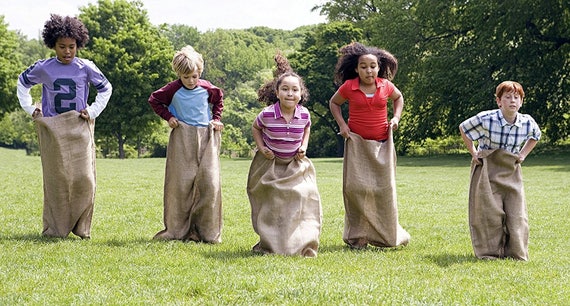 Premium Natural Burlap Potato Sack Race Game Jute Bags Heavy