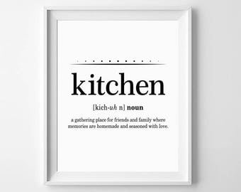 Kitchen typography | Etsy