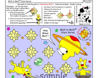 Math birthday card | Etsy