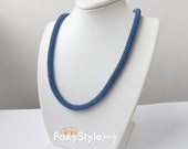 Navy necklace | Etsy