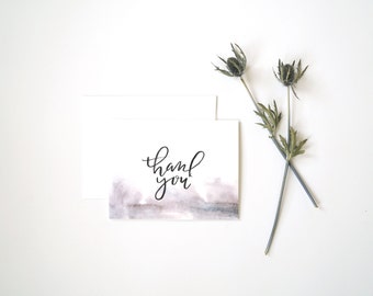 Watercolor thank you | Etsy