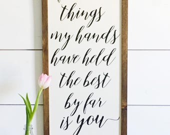 Hand held sign | Etsy