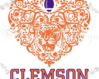 Clemson tigers svg | Etsy