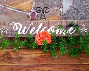 Rustic welcome sign | Etsy