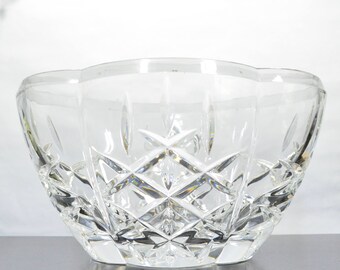 Large crystal bowl | Etsy