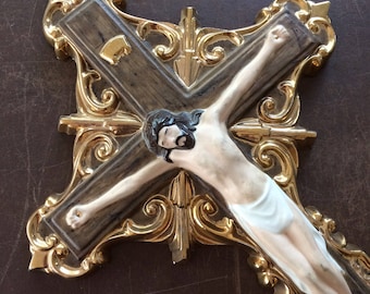 Gold wall cross | Etsy