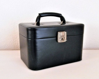 Leather train case | Etsy