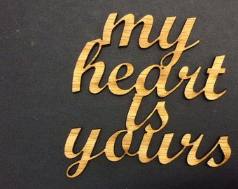 Laser cut words | Etsy