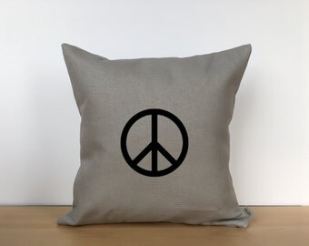 Peace sign pillow | Etsy