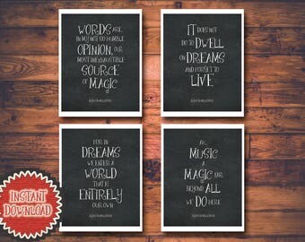 Harry potter chalkboard art | Etsy