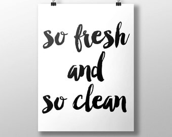 So fresh so clean | Etsy