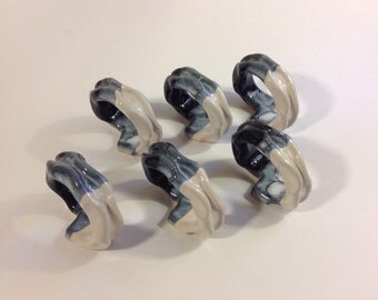 Pottery napkin rings | Etsy