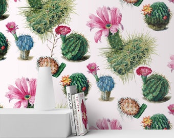Cactus wallpaper | Etsy