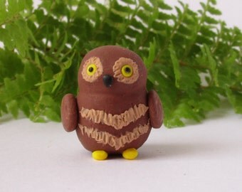 Clay owl | Etsy