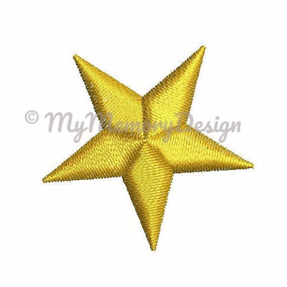 Stars embroidery design Mini star embroidery Basic star
