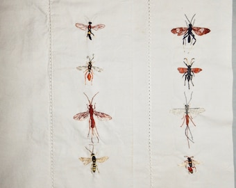 Embroidered insect | Etsy