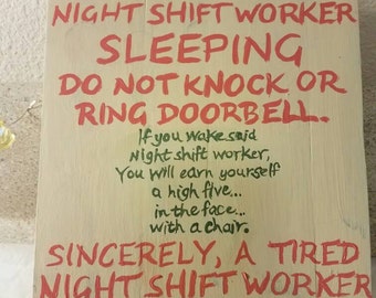 Night shift workers | Etsy