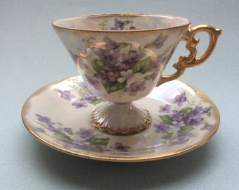 Blue lusterware | Etsy