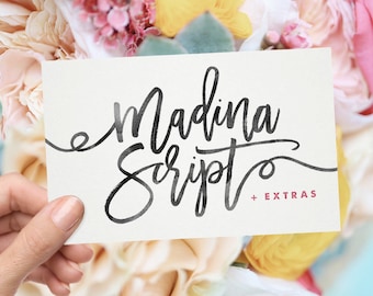 Unique cursive script related items | Etsy