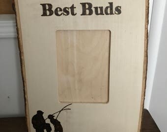 Wood burned frame | Etsy