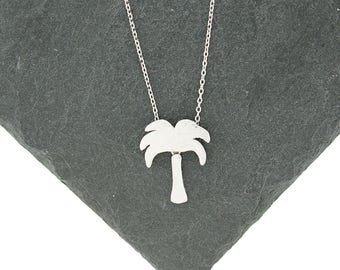 Palm tree necklace | Etsy
