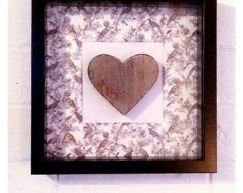 Wooden heart box | Etsy