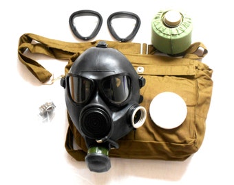 Black gas mask | Etsy