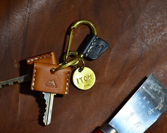 Leather key cover | Etsy