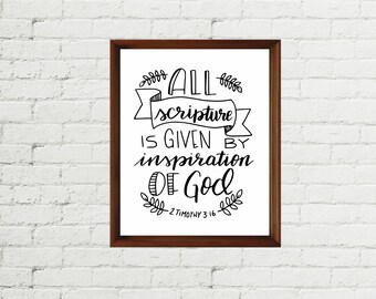 Kjv bible verse | Etsy