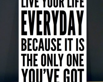 Only one life | Etsy