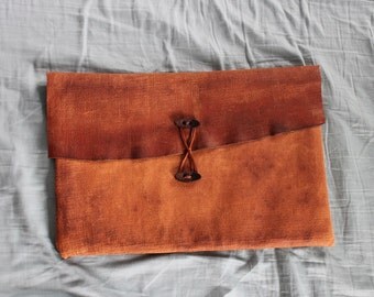 Leather laptop case | Etsy