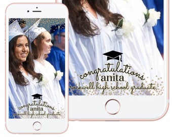 Snapchat filter graduation | Etsy