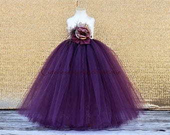 Plum tutu dress | Etsy
