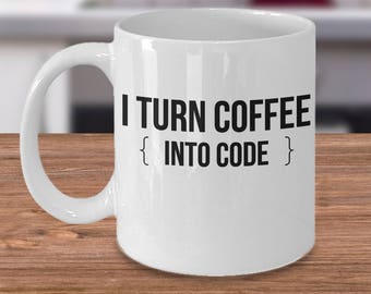 Programmer I Turn Coffee Into Code Sweater Geeky Geek
