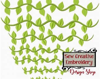 Vine embroidery | Etsy