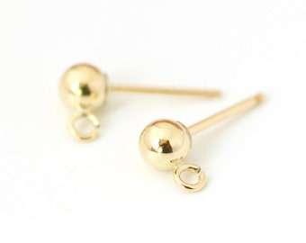 Gold ear nuts | Etsy