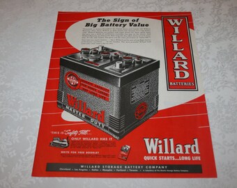 Willard batteries | Etsy