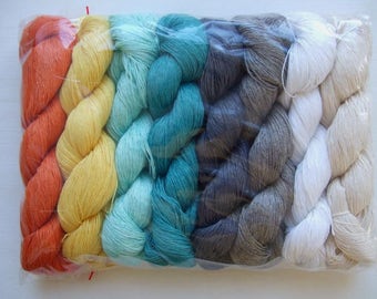High quality 100% LINEN yarn 400gr 4 hanks x 100 grPure