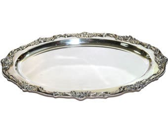 Large silver tray | Etsy