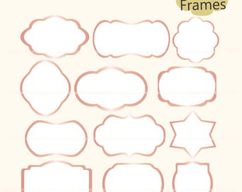 Rose gold frame | Etsy