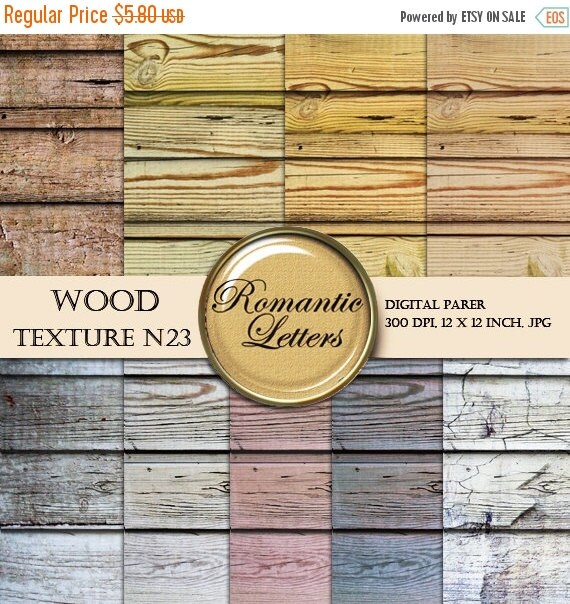 SALE-50% Wood Digital Paper pack digital by RomanticLetters