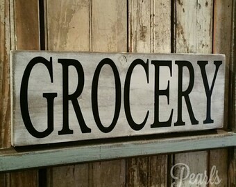 Grocery sign | Etsy