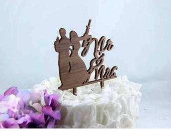 Rifle cake topper | Etsy