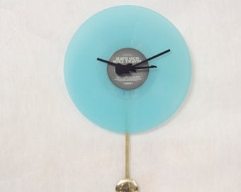 Record wall clock | Etsy