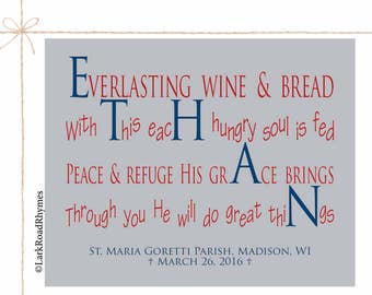 Communion poem | Etsy