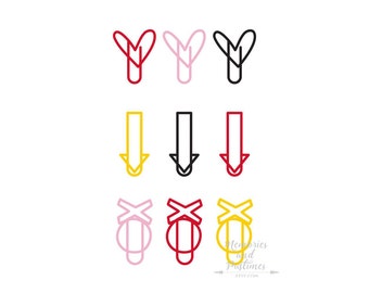 Shaped paper clips | Etsy